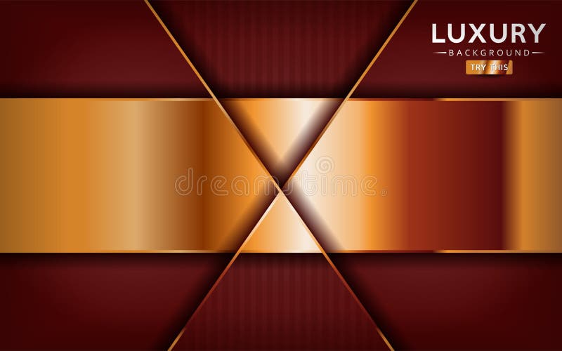 Luxurious Premium Red Abstract Background with Golden Lines. Overlap ...