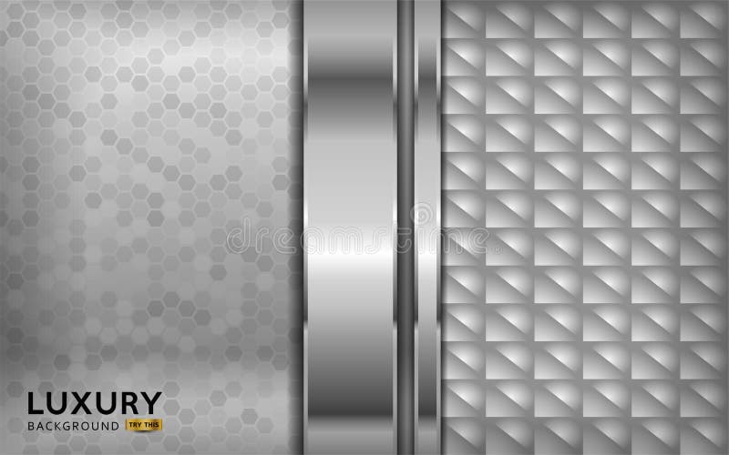 Luxurious Premium White Abstract Background with Silver Lines. Overlap ...