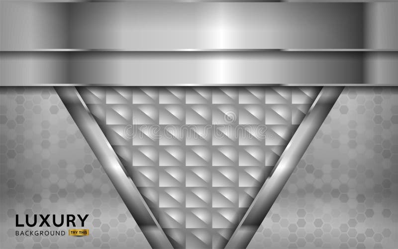 Luxurious Premium White Abstract Background with Silver Lines. Overlap ...