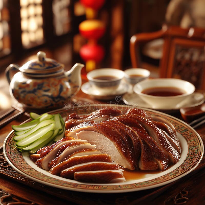 Peking Duck Isolated Vector Illustration Stock Vector - Illustration of ...