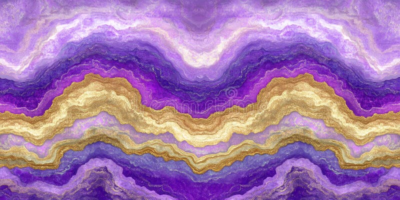 Luxurious Purple Gold Marble Texture Background Elegant Swirls Design ...