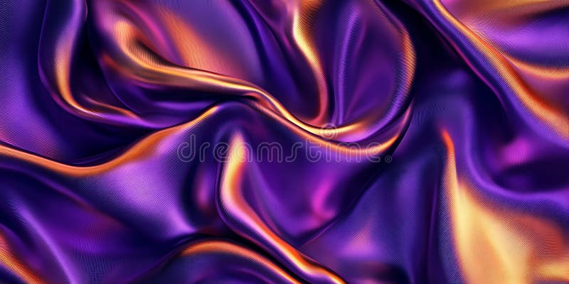 Luxurious Purple Silk Waves: a Dance of Light Shadow, and Fluid ...