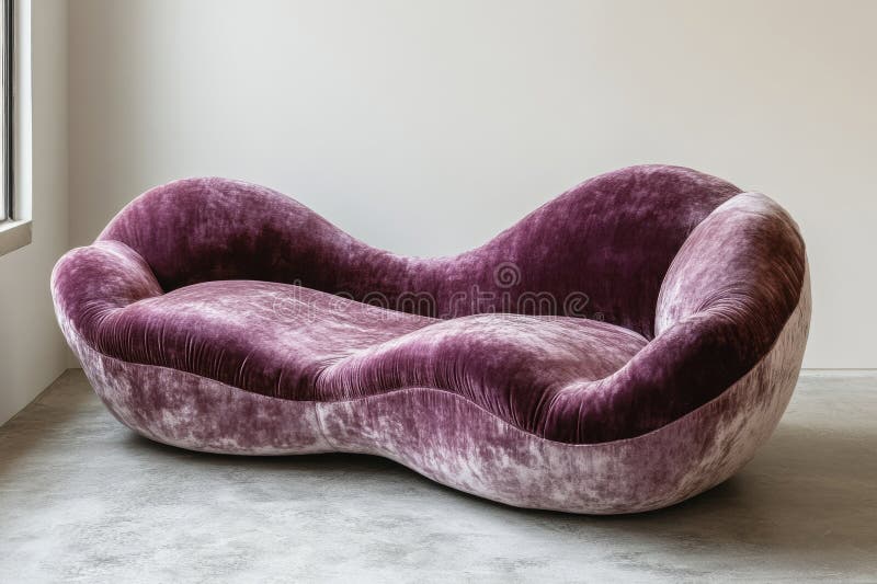 Luxurious Purple Velvet Sofa Adding a Touch of Elegance and Comfort To ...