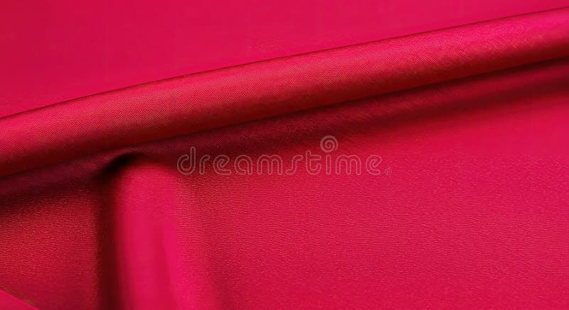 Luxurious Raspberry Toned Woven Silk Texture with Light Ripple Effect ...