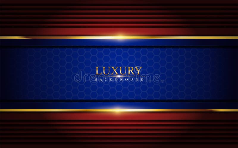 Luxurious Red and Blue with Stripe Overlap Layer Style Background Stock ...