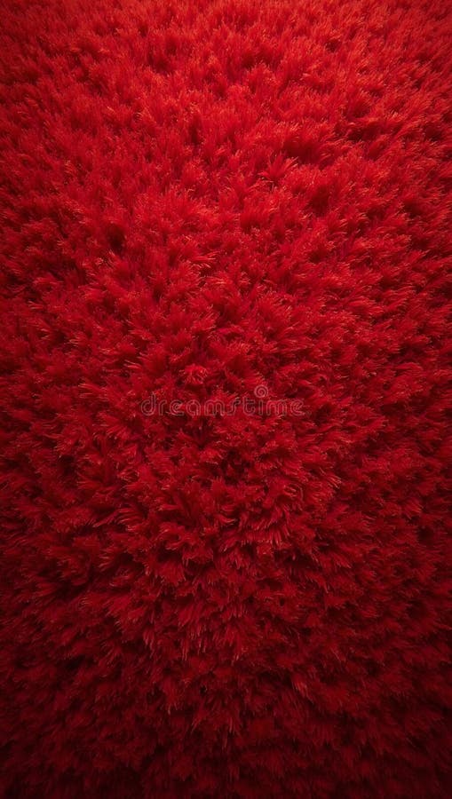 Luxurious Red Carpet with Plush Glossy Fibers Stock Illustration ...