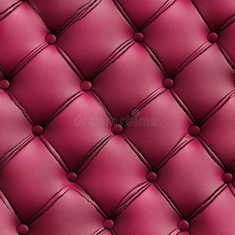 Luxurious Red Leather Upholstery with Buttoned Diamond Pattern Texture Stock Image - Image of ...