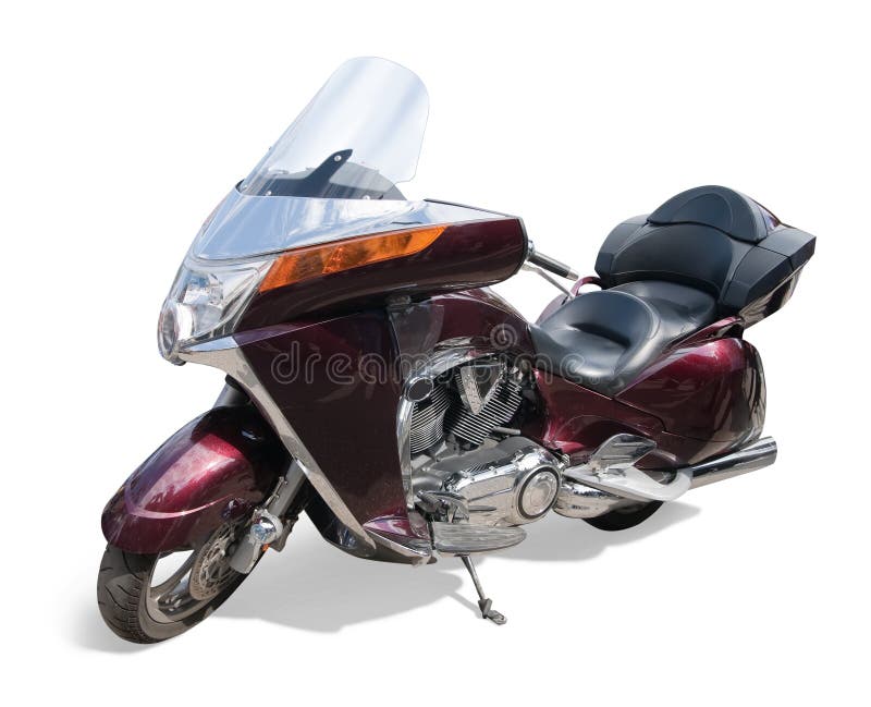 Luxurious red motorcycle stock photo. Image of bike, machine - 11885572