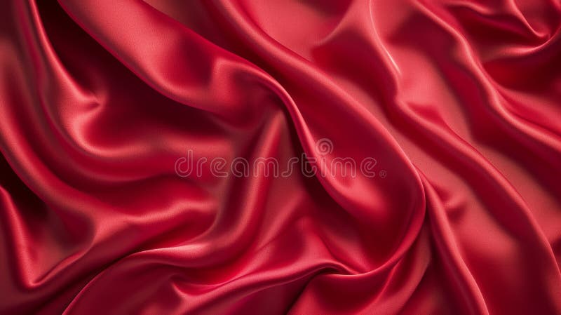 Luxurious Red Satin Fabric Texture Stock Image - Image of satin, silk ...