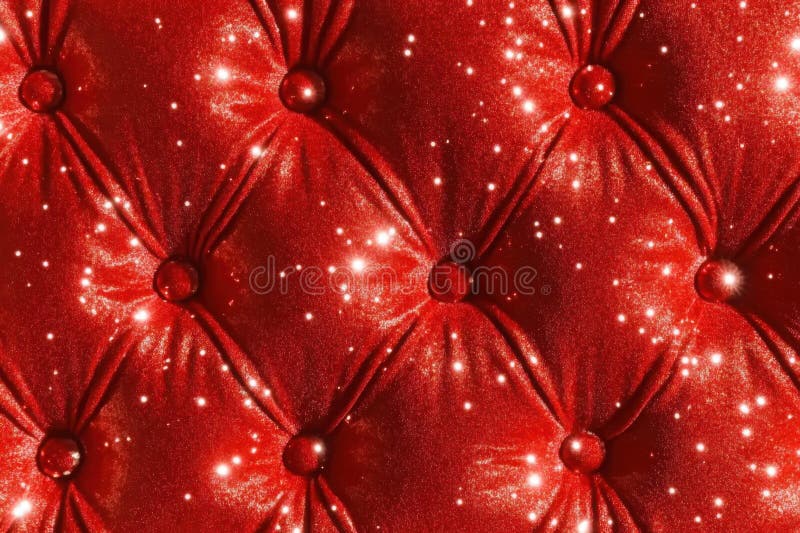 Luxurious Red Tufted Fabric Background with Sparkling Details for ...