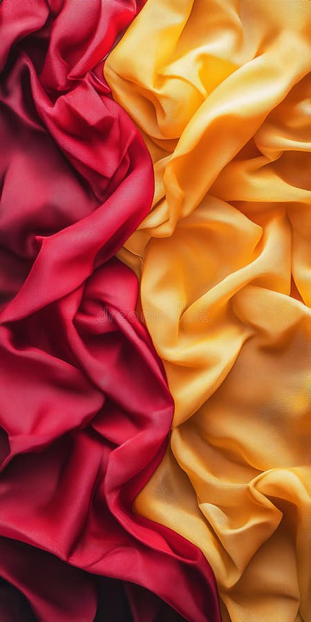 A Luxurious Representation of China Flag Waving with Soft Red and Rich ...