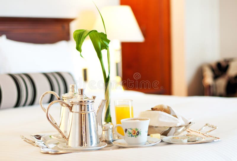 Hotel Room Service stock image. Image of flower, design - 38382541
