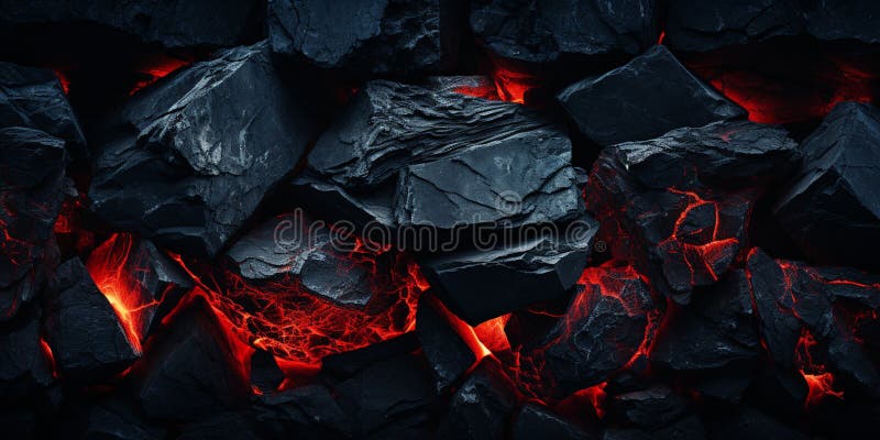Luxurious Rough Raw Black Lava Rock Background Texture Stock ...