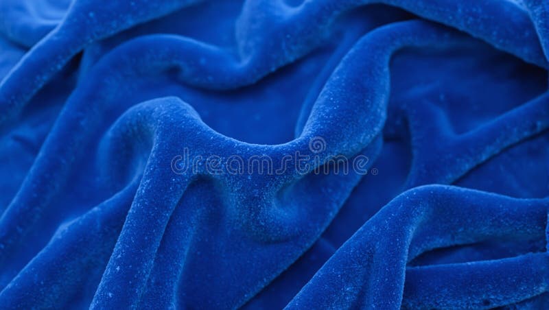 Luxurious Royal Blue Velvet Fabric Showcasing Light and Shadow Play ...