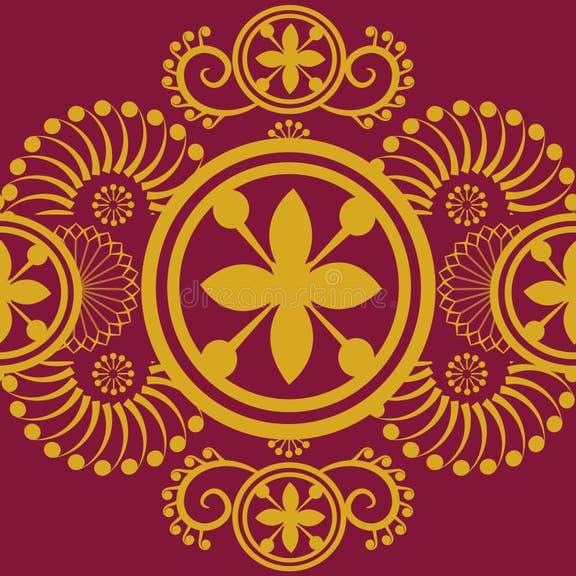 Luxurious Royal Gold Pattern Stock Illustration - Illustration of gold ...