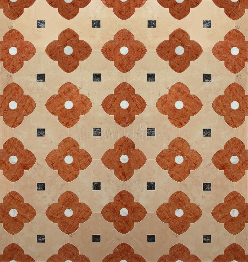 Luxurious Royal Palace Floor Interior. Classical Brown Marble Pattern ...