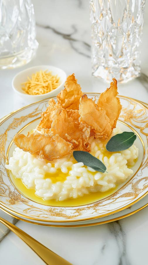 Gourmet Presentation of Bacon and Eggs Stock Image - Image of food ...