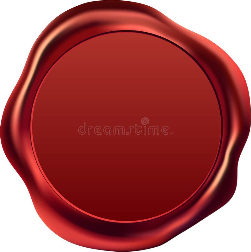 Luxurious Sealing Wax Material Stock Vector - Illustration of magenta ...