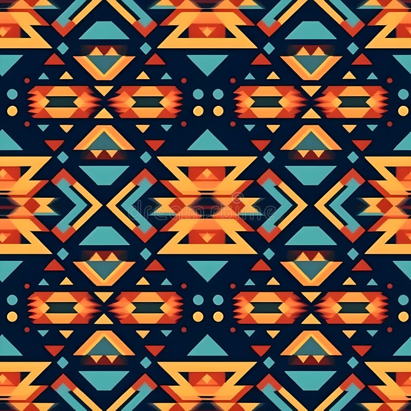 Luxurious Seamless Aztec Patterns for a Regal Touch Stock Illustration ...