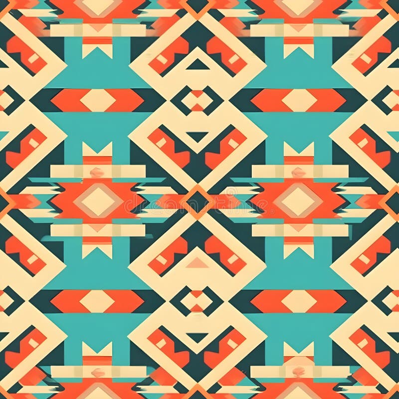 Luxurious Seamless Aztec Patterns for a Regal Touch Stock Illustration ...