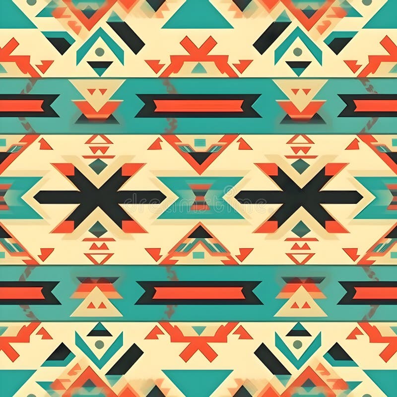 Luxurious Seamless Aztec Patterns for a Regal Touch Stock Illustration ...
