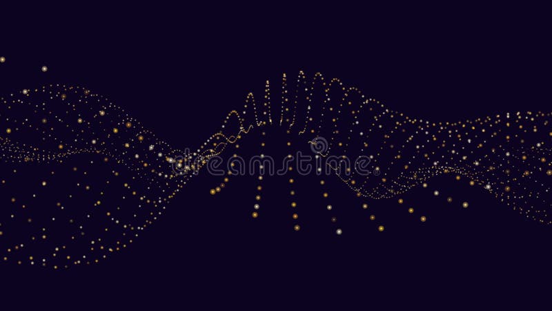 Luxurious Shimmer Gold Dot Pattern on Black Stock Footage - Video of ...
