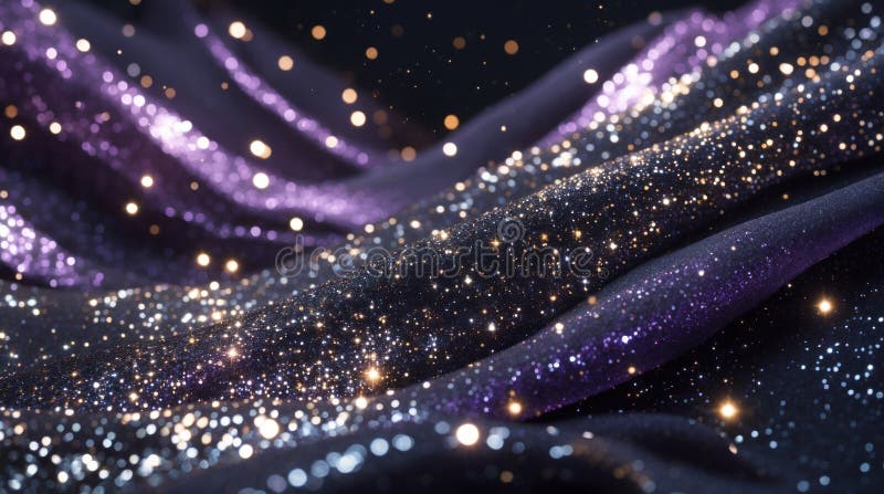 Sparkling Glitter Fabric Texture, Shimmering Night Background, Galaxy ...