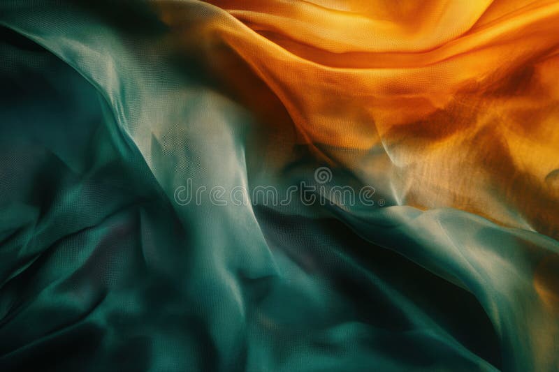 Luxurious Silk Fabric in Vibrant Colors with Ample Copy Space for ...