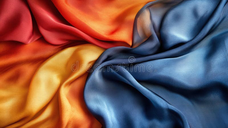 Luxurious Silk Fabric in Vibrant Colors with Ample Space for Custom ...