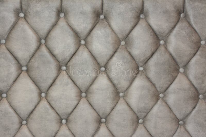 Luxurious Silver Leather Texture Furniture with Buttons Stock Image ...