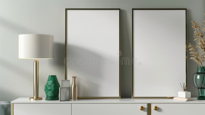 Luxurious Simplicity: Blank Picture Frames Elevate a Serene and Refined ...