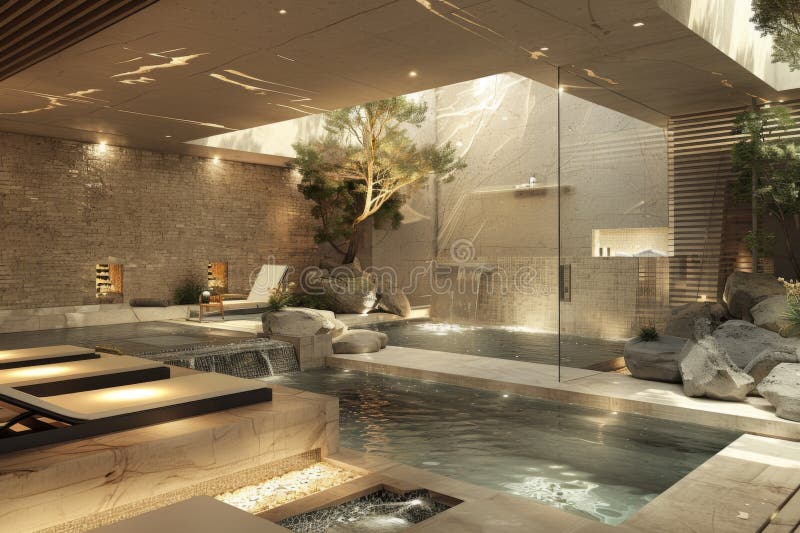 Luxurious Spa Concept with Natural Elements and Peaceful Ambiance Stock ...