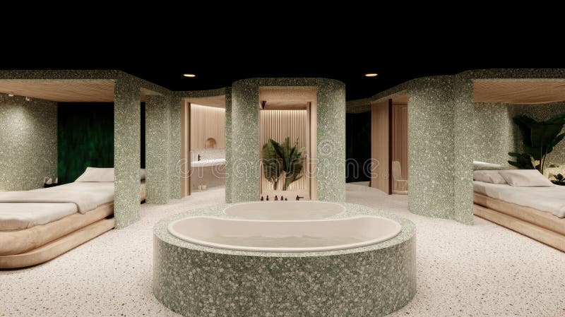 Luxurious Spa Interior with Modern Design and Relaxing Atmosphere Stock ...