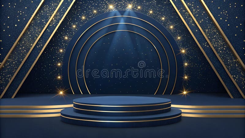 3D Neon Light Background Space, Abstract Luxury Background for Award ...