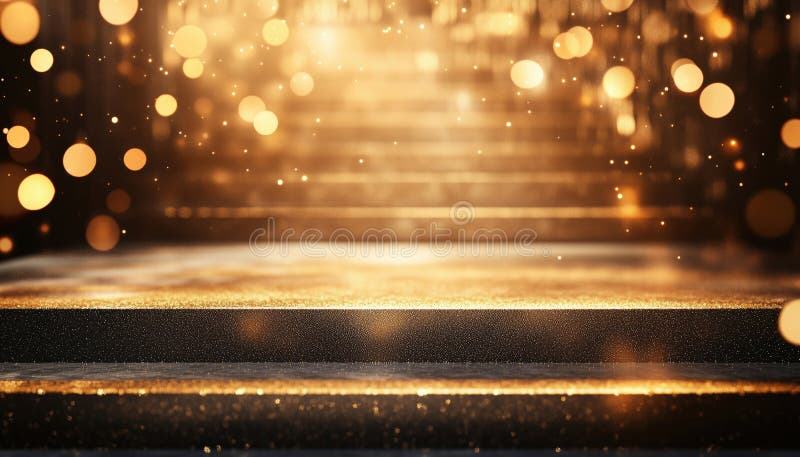 Luxurious Staircase Screen Featuring Empty Space for Product Showcase ...