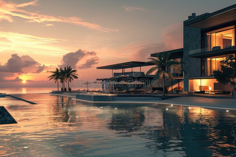 Luxurious Sunset Beach House Featuring an Infinity Pool and ...