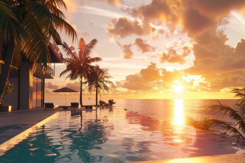 Luxurious Sunset Beach House Featuring an Infinity Pool and ...