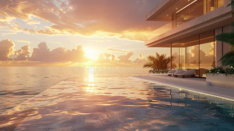 Luxurious Sunset Beach House Featuring an Infinity Pool and ...