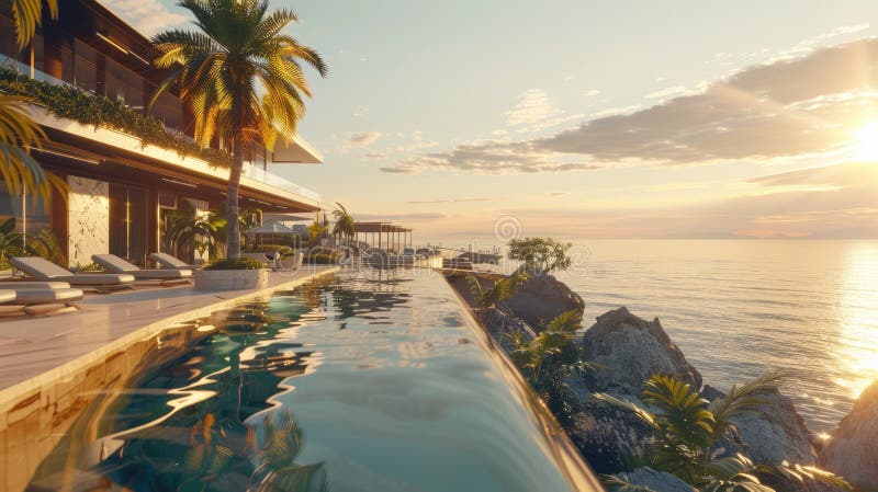 Luxurious Sunset Beach House Featuring an Infinity Pool and ...