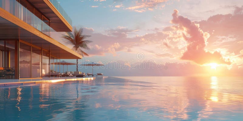Luxurious Sunset Beach House Featuring an Infinity Pool and ...