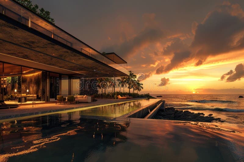 Luxurious Sunset Beach House Featuring an Infinity Pool and ...