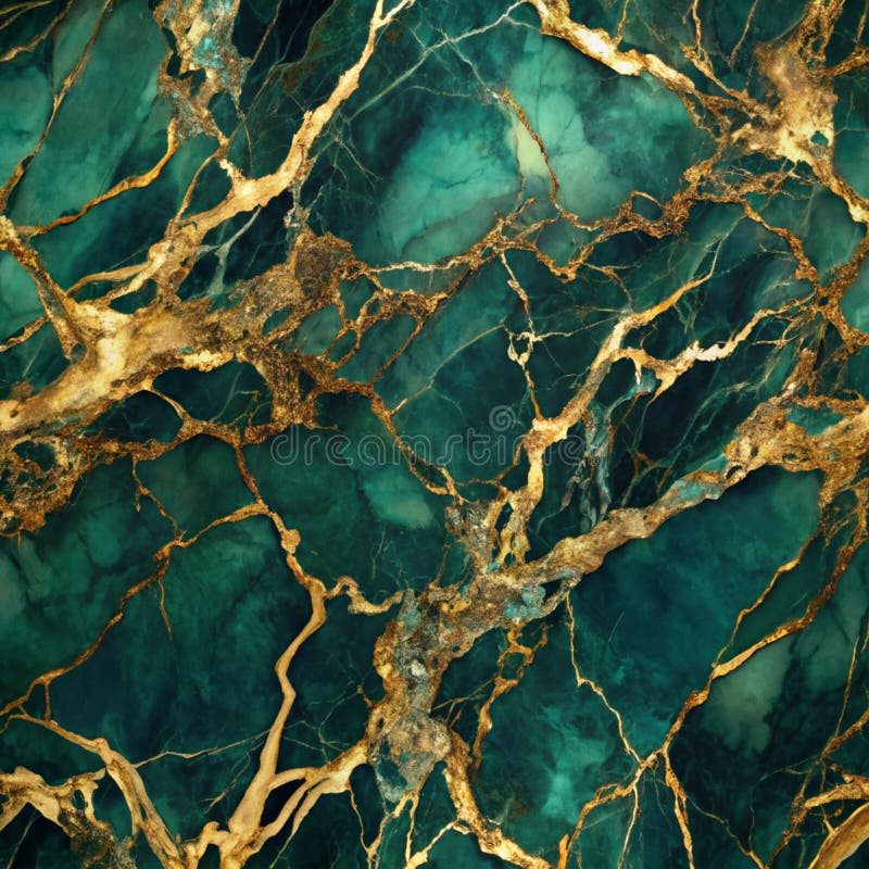 Luxurious Teal and Gold Marble Texture Stock Photo - Image of graphic ...