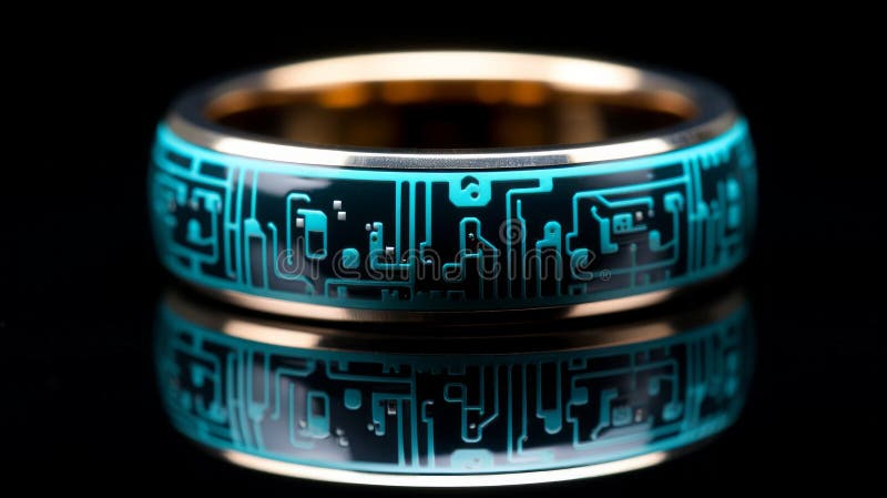 Luxurious Titanium Ring Featuring Smart Technology for Modern Elegance ...