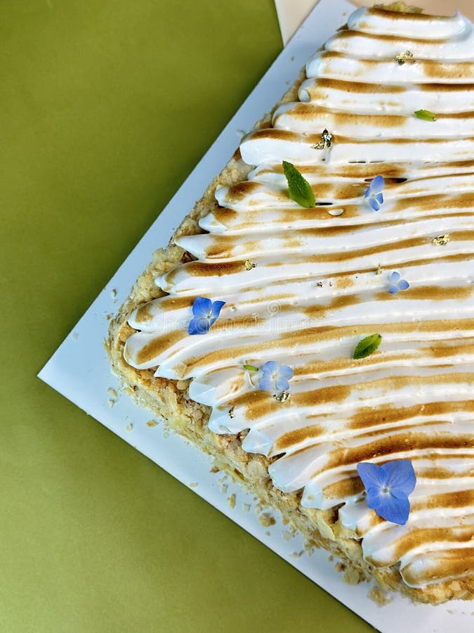 Luxurious Toasted Cake Decorated with Edible Elegance Stock Photo ...