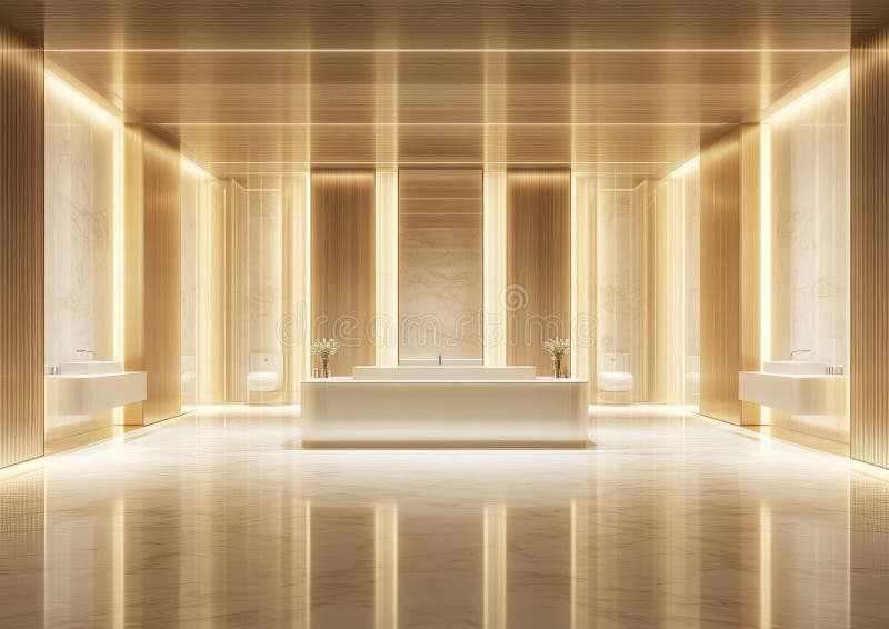 A Luxurious Toilet and Minimalist Decor Define Modern Bathroom Interior ...