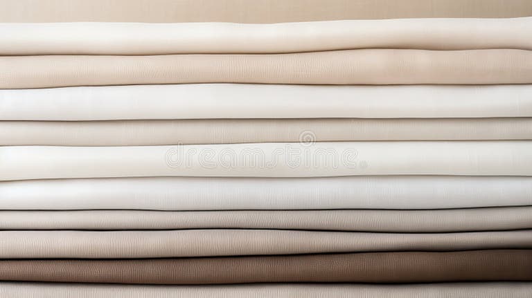 Luxurious Tonal Variations White and Beige Linen Sheets with Diverse ...