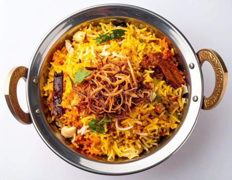 Luxurious Top-View Shot of Aromatic Biryani with Vibrant Colors Stock ...