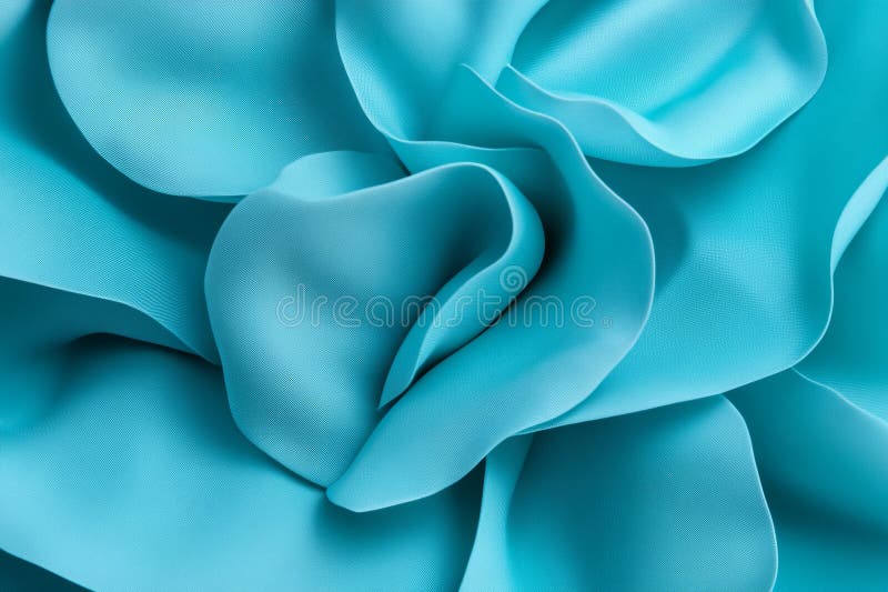 Luxurious Turquoise Fabric Texture with Elegant Folds and a Matte ...