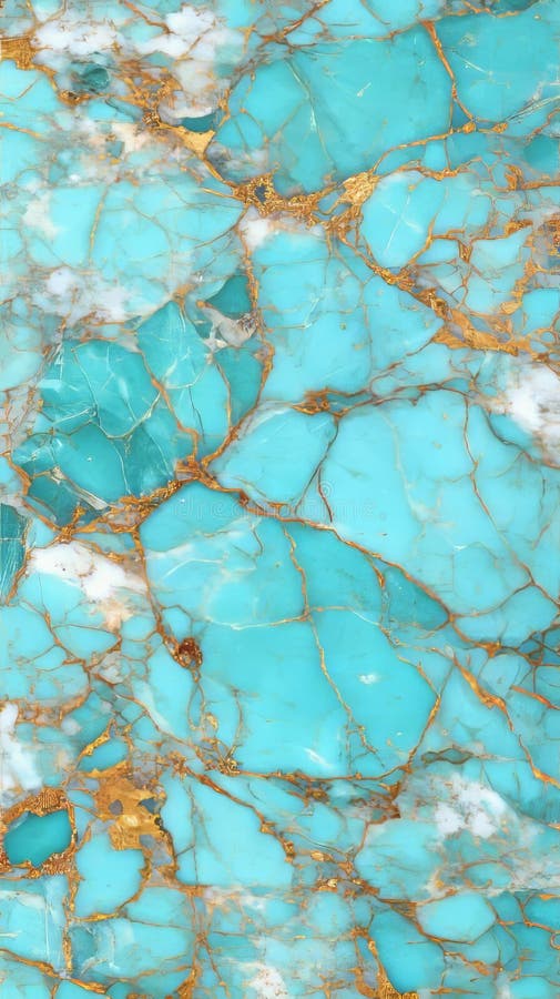 Luxurious Turquoise Marble Texture with Gold Veins Stock Image - Image ...