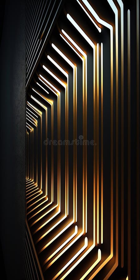 Luxurious Wallpaper Background with Gold Elements, Geometric ...